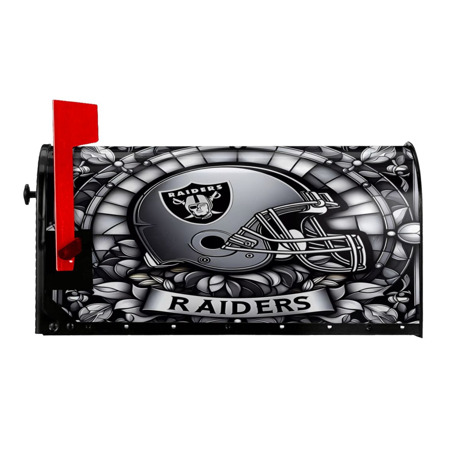 Raiders Football Team Pattern Magnetic Mailbox Cover, Waterproof and ...