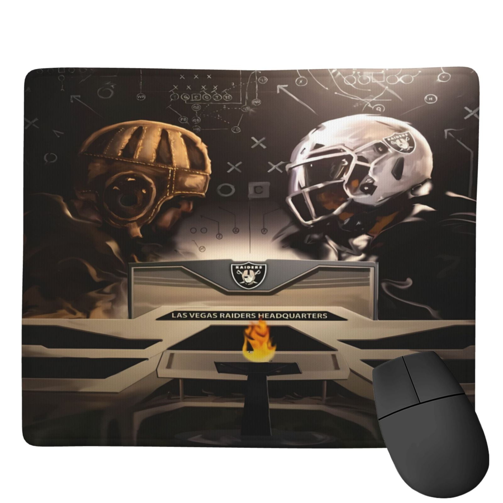 Raiders Football Theme Mouse Pad 7x9 Inch - Non-slip Rubber Bottom ...