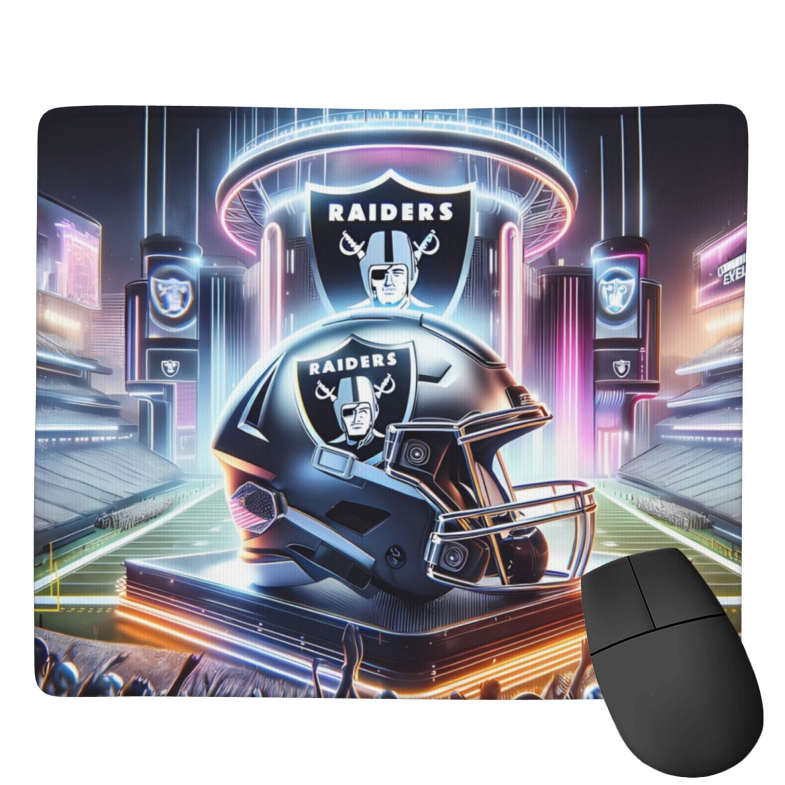 Raiders Football Theme Mouse Pad 7x9 Inch - Non-slip Rubber Bottom ...