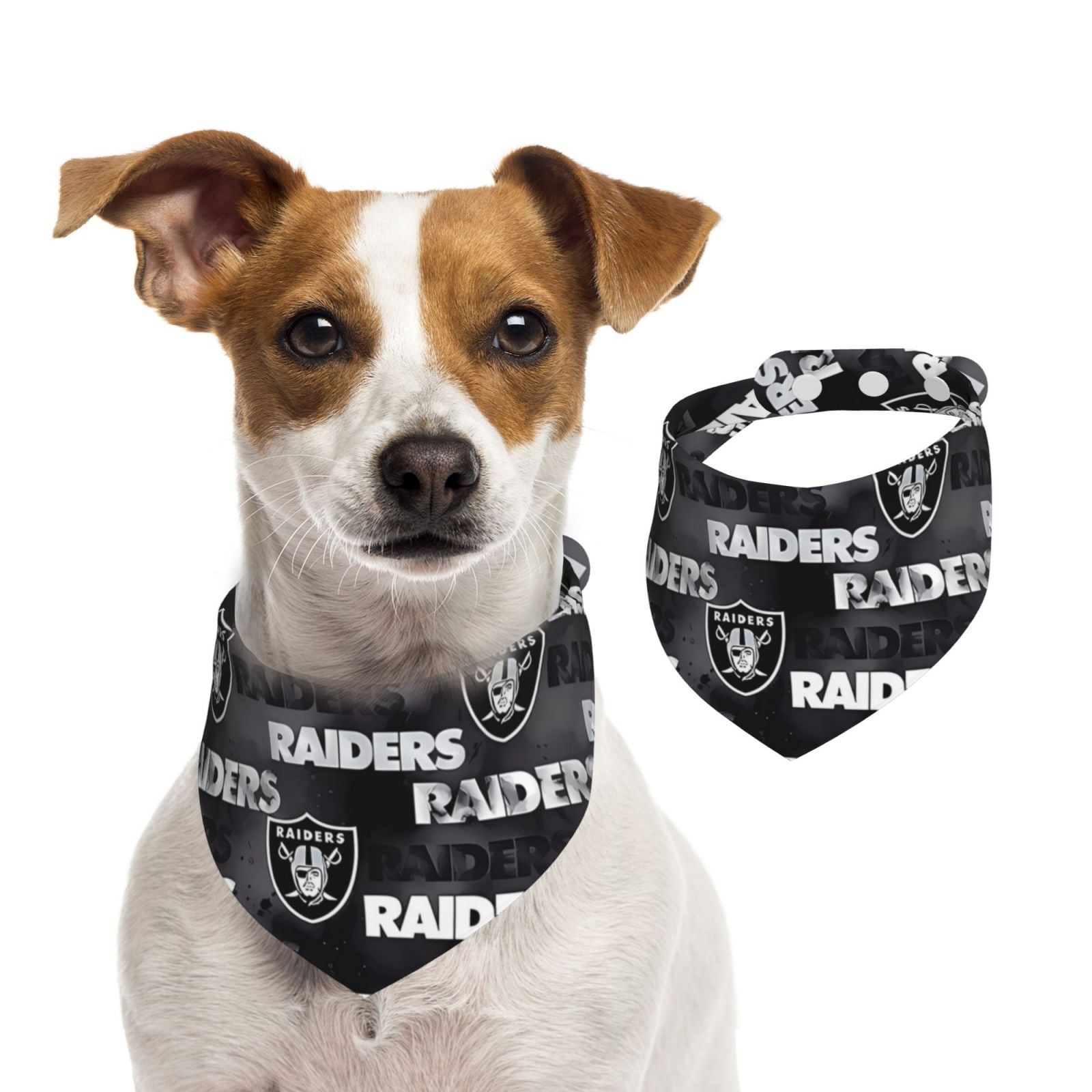 Raiders Pet Cotton Double sided Scarf Bibs Adjustable circumference ...