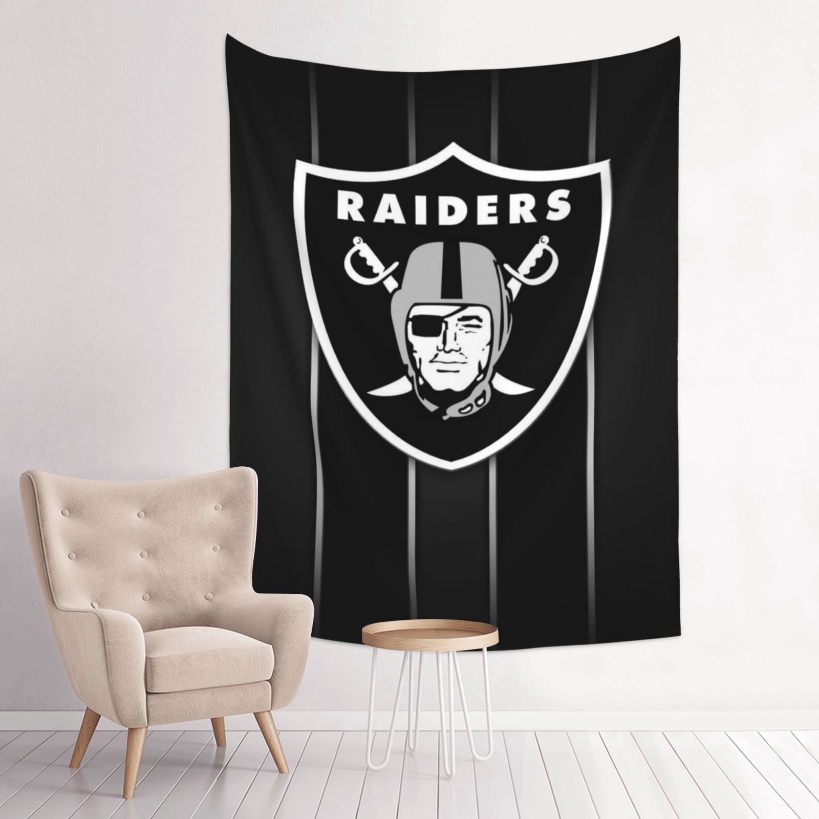Raiders Team Custom Wall Decorative Tapestry 29x37in (Vertical ...