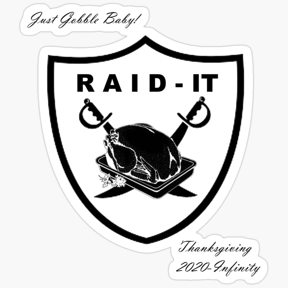 Raiders Thanksgiving Sticker Baseball Sticker, Football Sticker ...