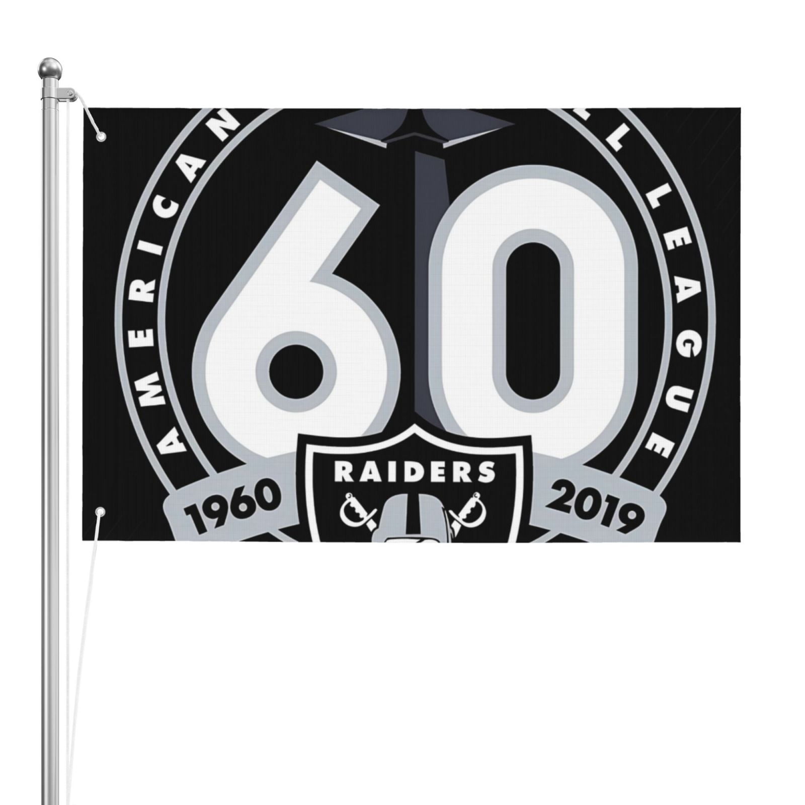 Raiders Three Layer personalized Double Sided Flag Football Fans ...
