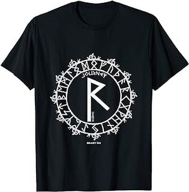 Raidho Nordic Rune Travel Viking Rune Symbol Glyph T-Shirt - Walmart.com
