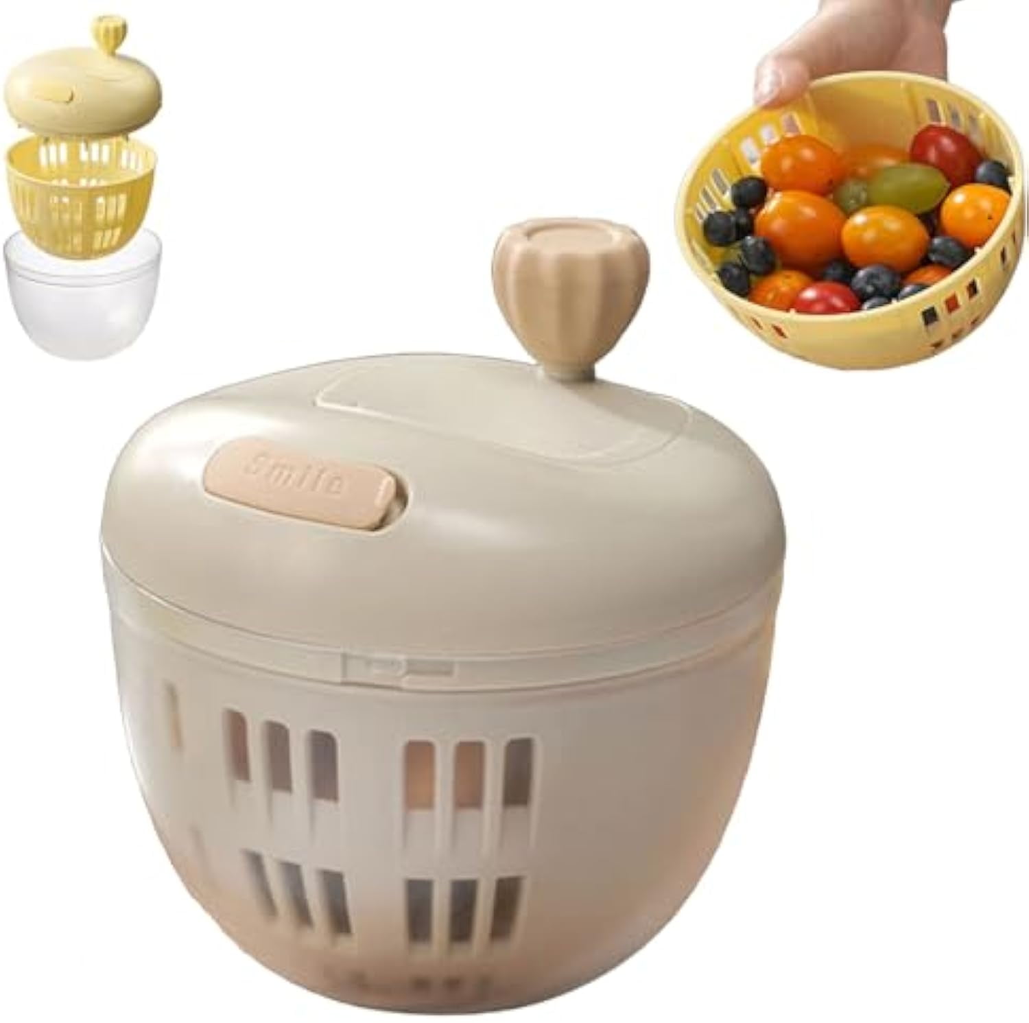 Raidley Multi-Functional Fruit & Vegetable Draining Basket– Wash and ...