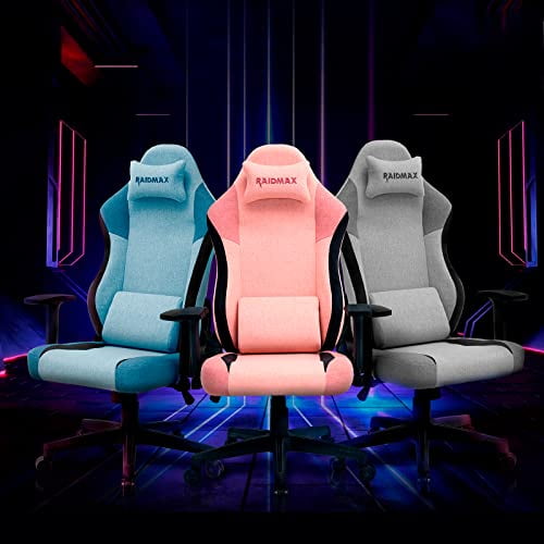 Raidmax DK802 Series Computer-Gaming-Chairs, Soft Breathable Fabric All Day Gaming Chair, Heavy ...