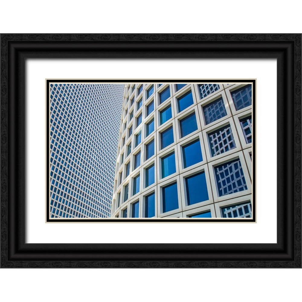 Raif, Joshua 24x17 Black Ornate Wood Framed with Double Matting Museum ...