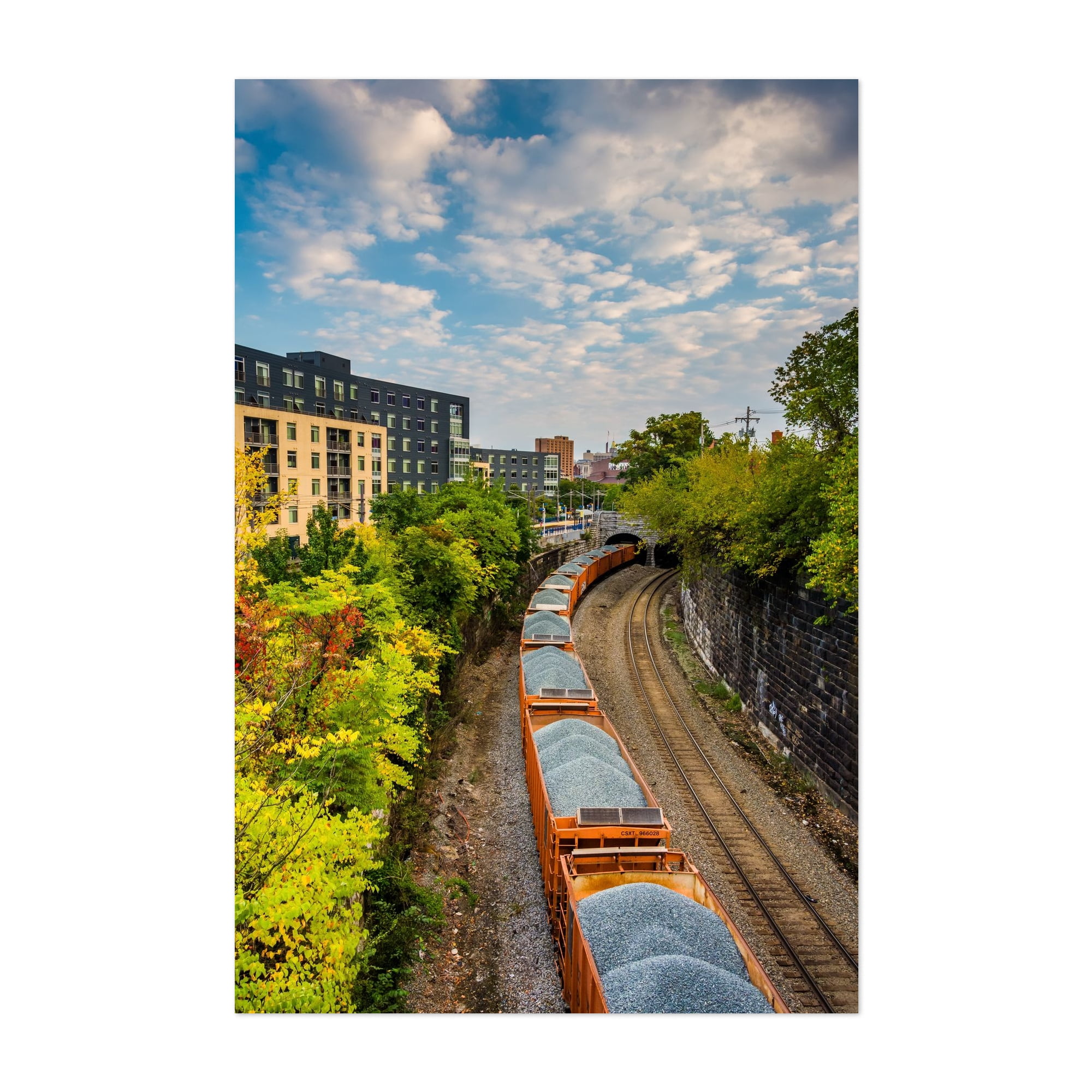 Rail, Baltimore - Baltimore Maryland Photography Cityscape Train Autumn ...