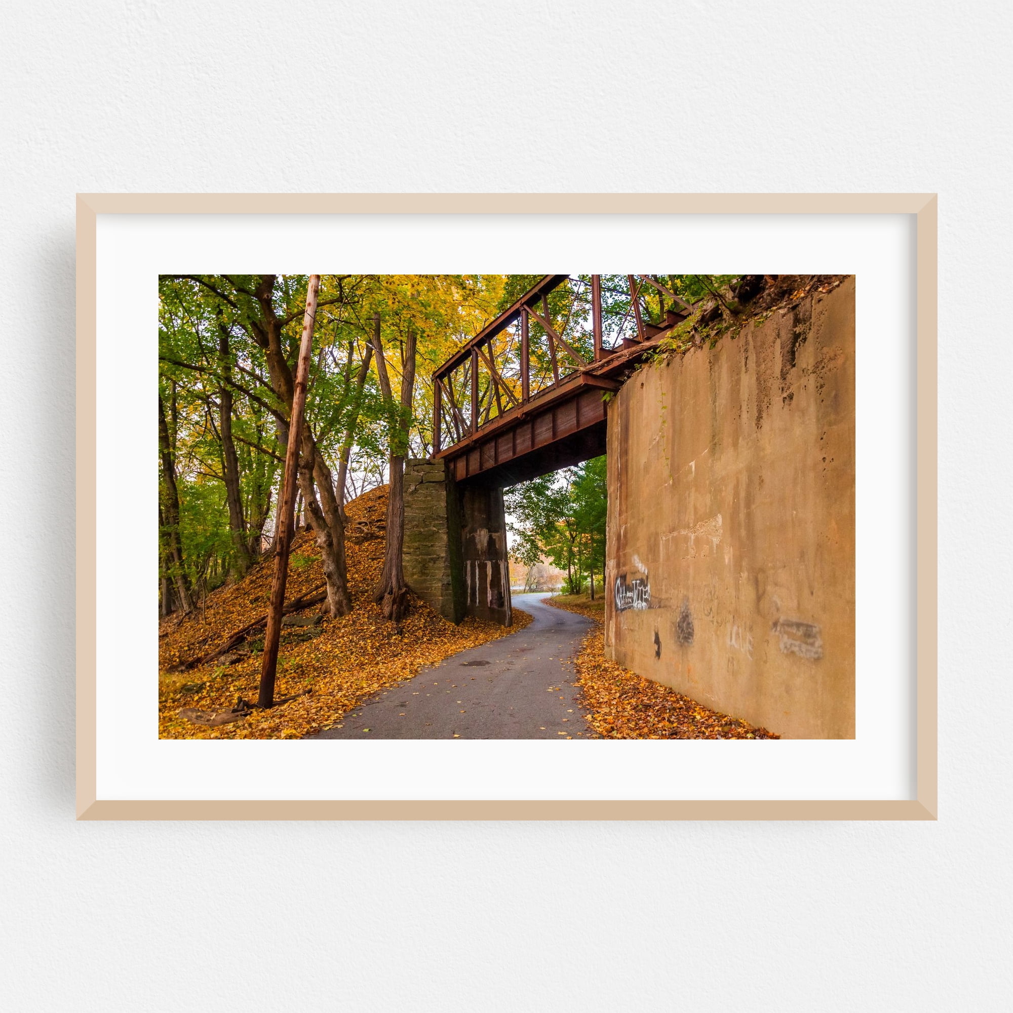 Rail Bridge in Stewartstown - Pennsylvania Photography Autumn Bridge ...