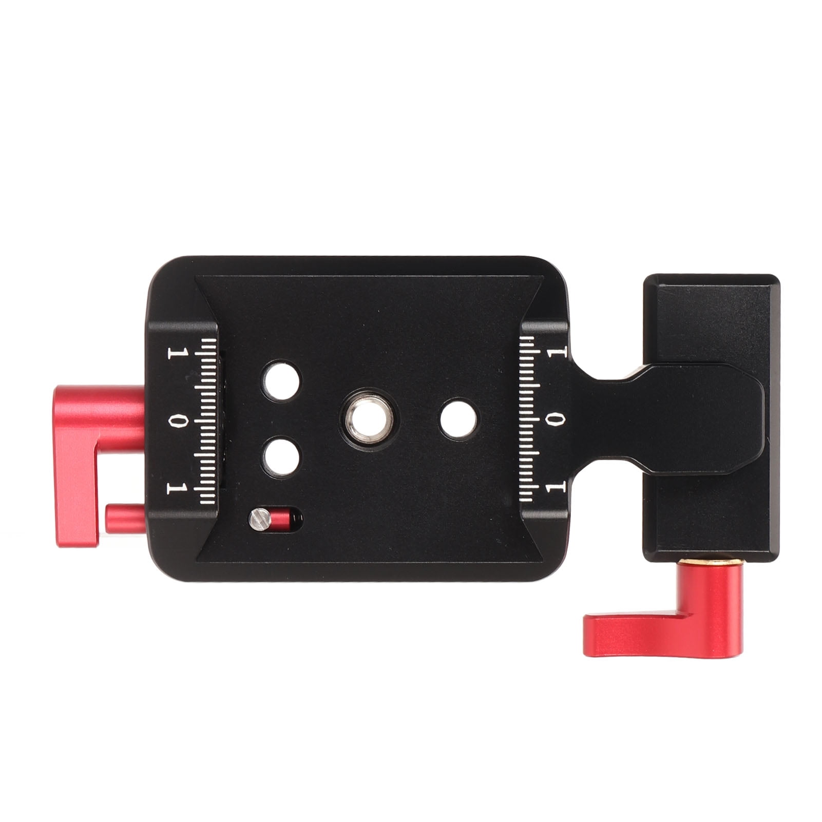 Rail Clamp Mounting Plate with Cold Shoe 1/4 3/8 Vertical Shooting ...