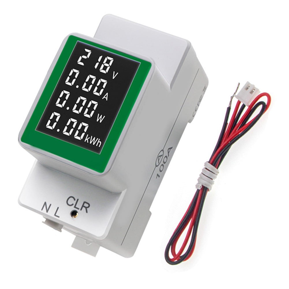 Rail Power Digital Energy Meter Monitoring Current And Voltage Meter ...