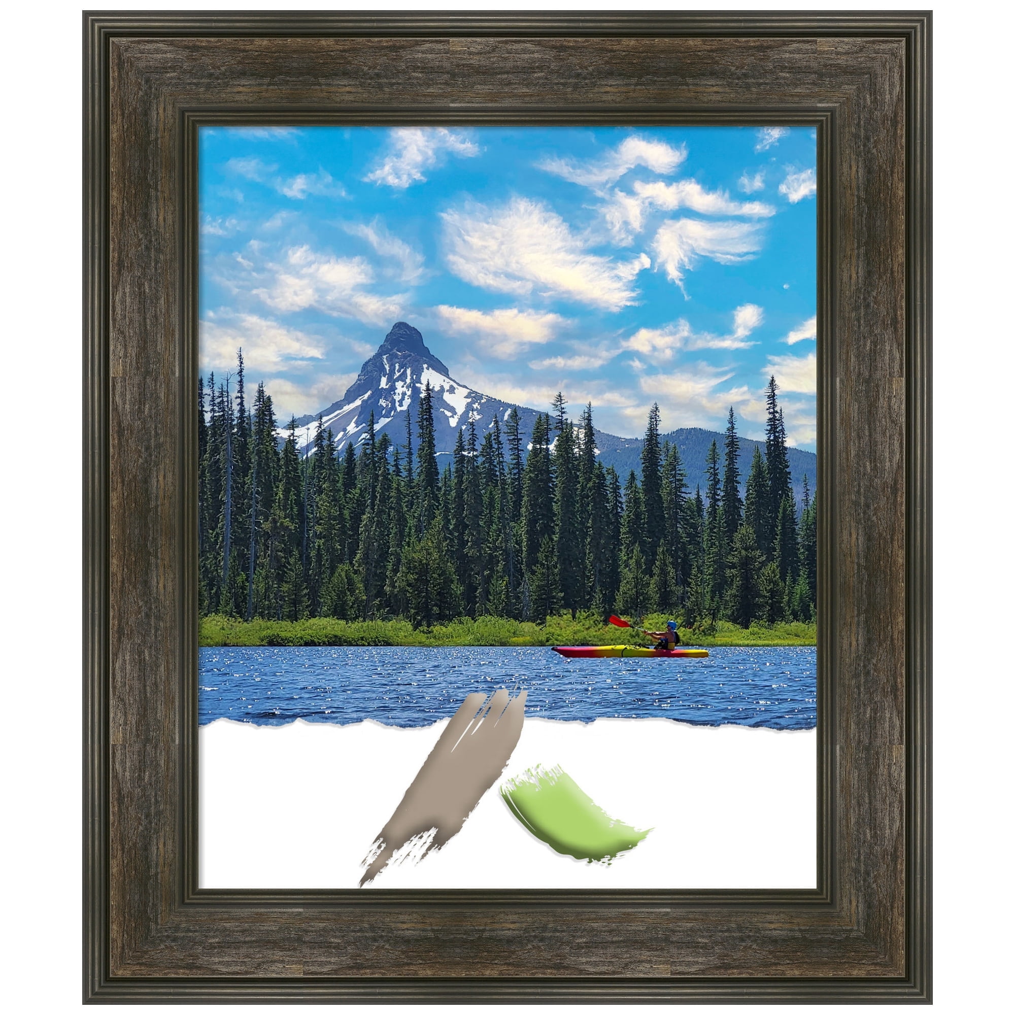 Rail Rustic Char Picture Frame, Photo Frame, Art Frame - Walmart.com