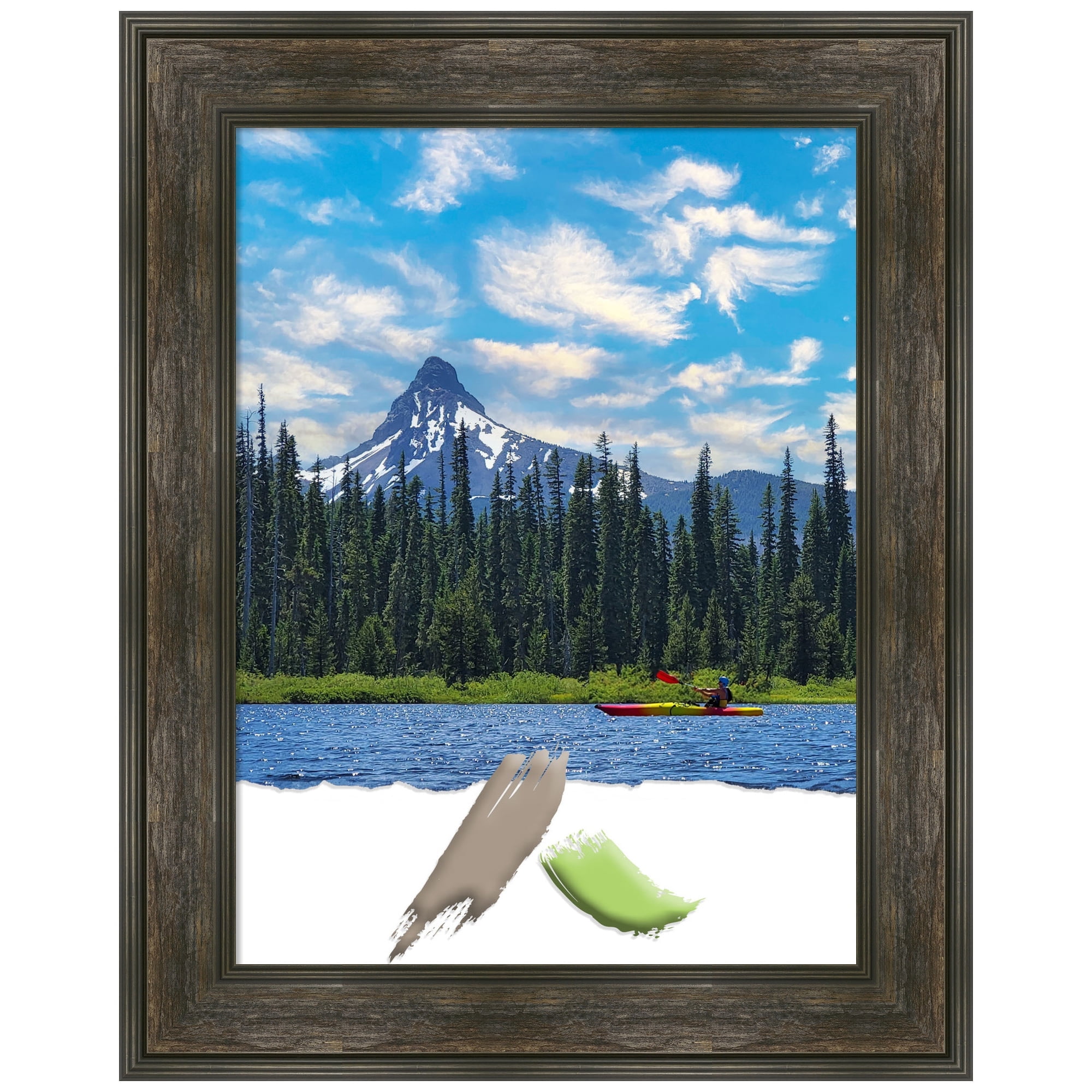 Rail Rustic Char Picture Frame, Photo Frame, Art Frame - Walmart.com