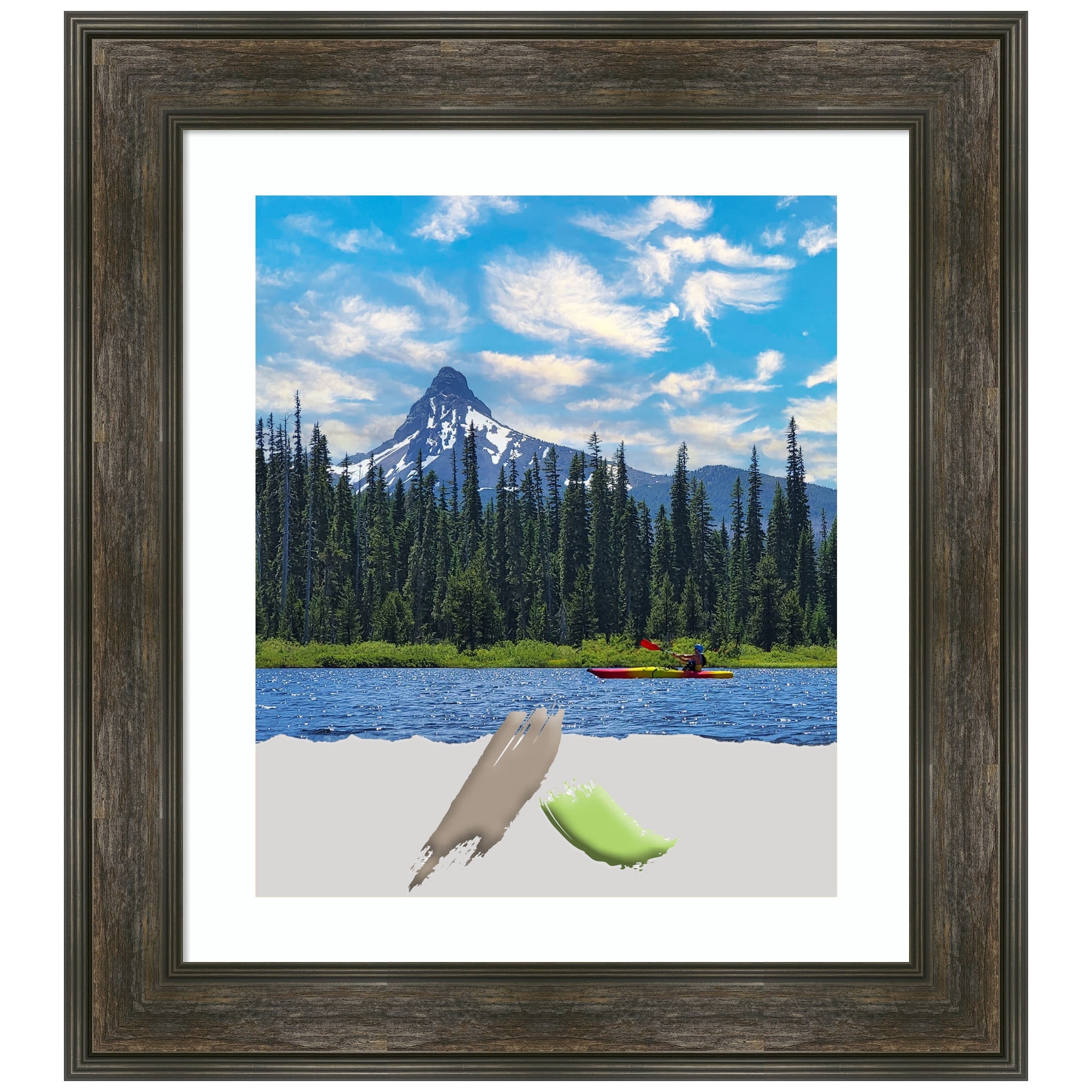 Rail Rustic Char Picture Frame, Photo Frame, Art Frame - Walmart.com