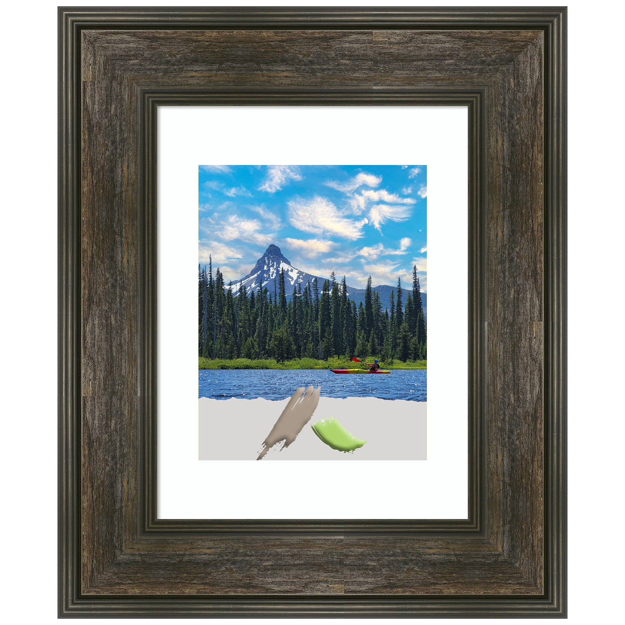 Rail Rustic Char Picture Frame, Photo Frame, Art Frame - Walmart.com
