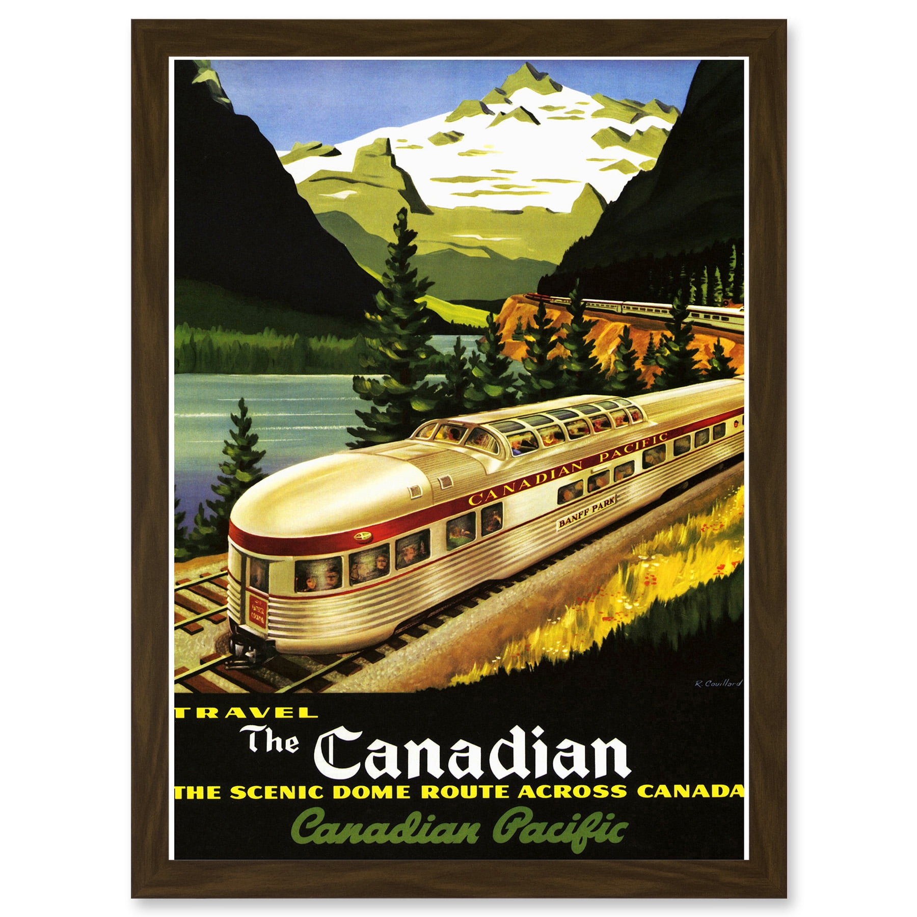 Rail Scenic Dome Route Canada Pacific Railways Travel Train A4 Artwork ...