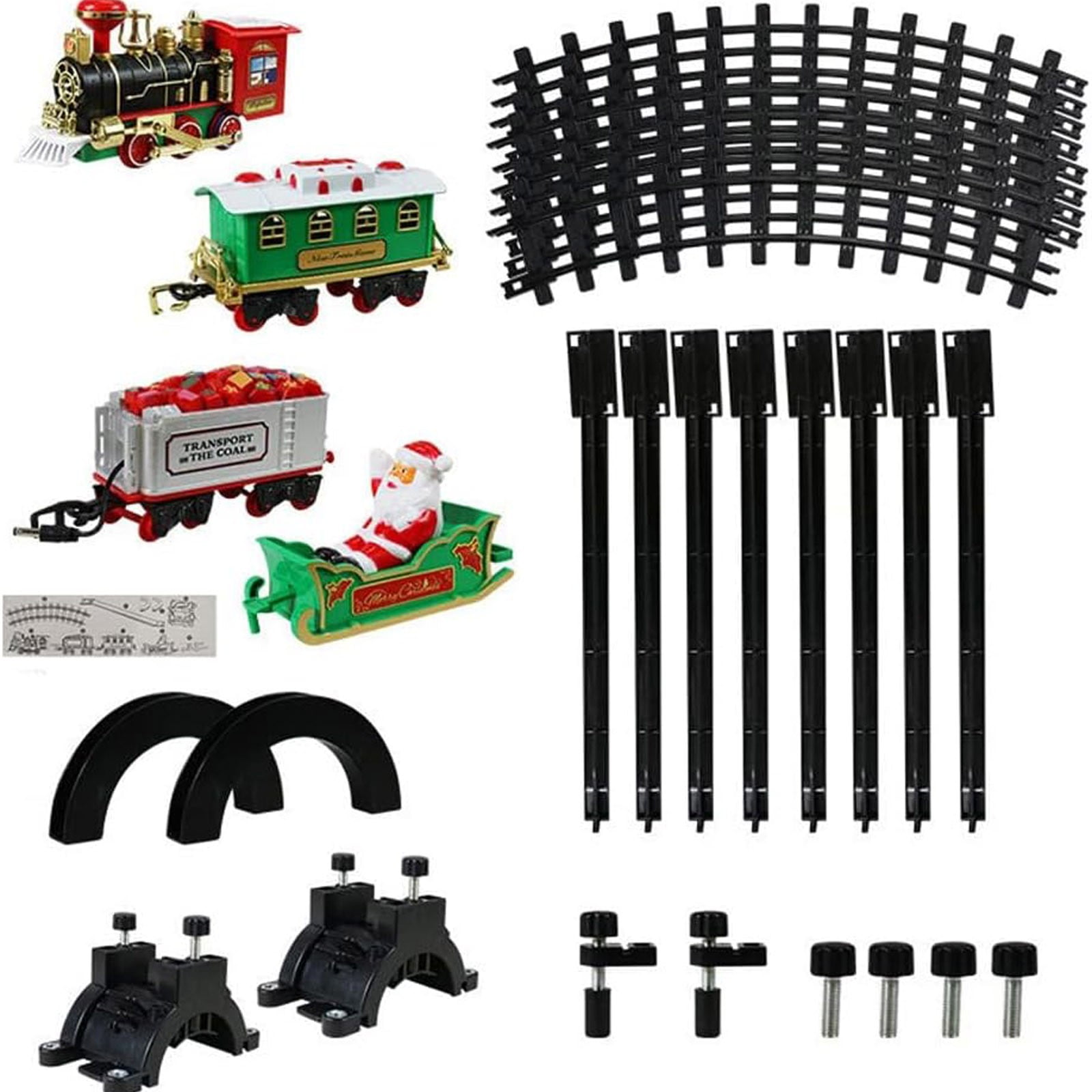Rail Toys Train Xmas Tree Decoration Holiday Train Toy 35 Inch Diameter ...