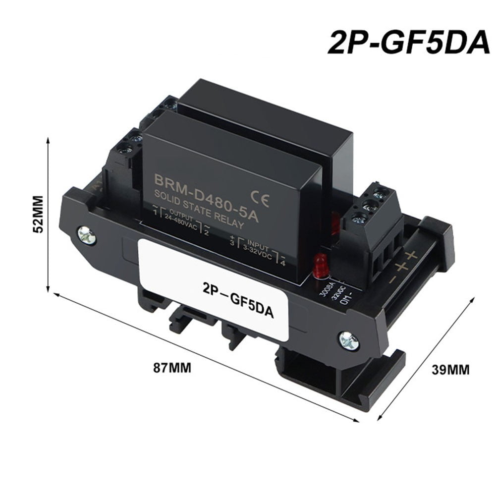 Rail Type Solid State Relay Module Da Non-Contact Ssr Module Dc ...