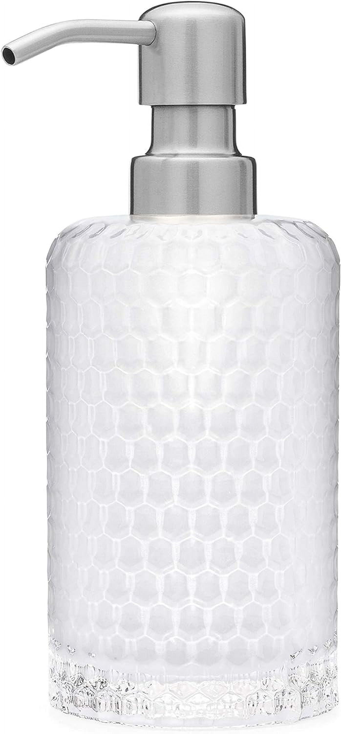 Rail19 Frosted Milk + Honey Glass Soap Dispenser | Vintage-Inspired ...