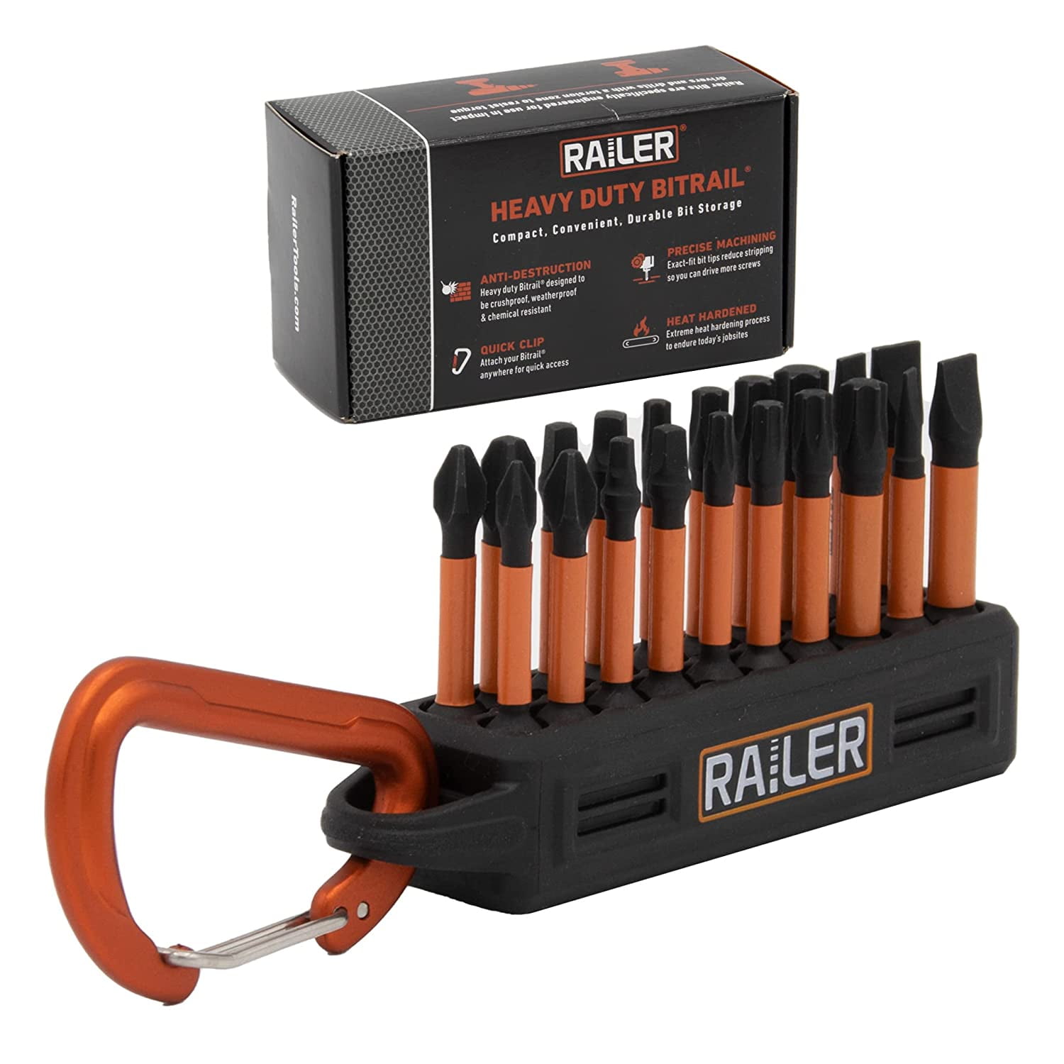 Railer 20pc Screwdriver Bit Set - Premium S2 Steel 2" Phillips ...