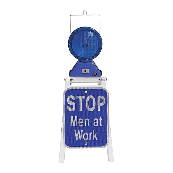 Railhead Gear LED Stop Sign,Aluminum,Blue, White PS-M900SB-S - Walmart.com