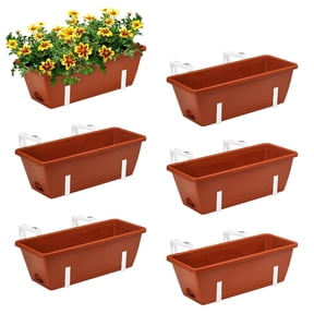 Adjustable Rail Planters for Patio and Garden Outdoor Indoor Decor
