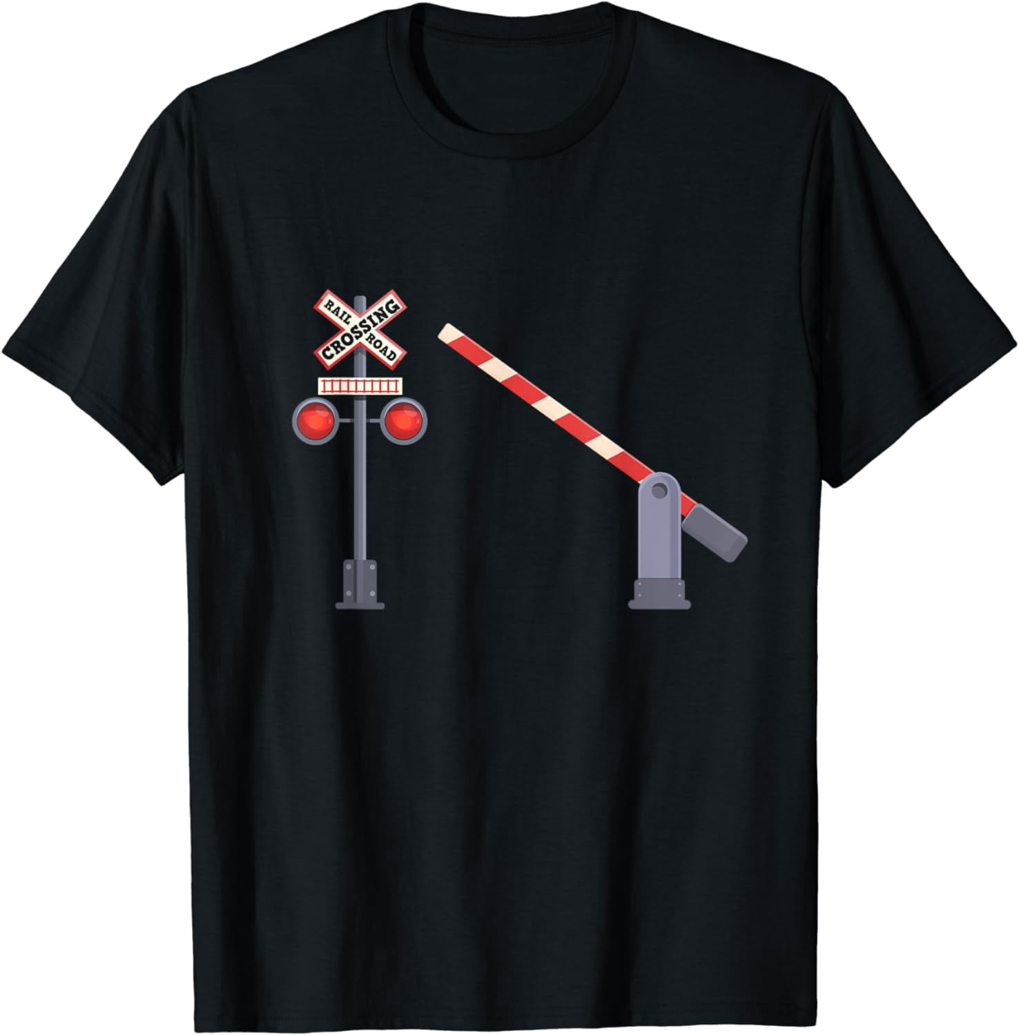 Railroad Crossing Barrier Sign Halloween Costume DIY T-Shirt - Walmart.com