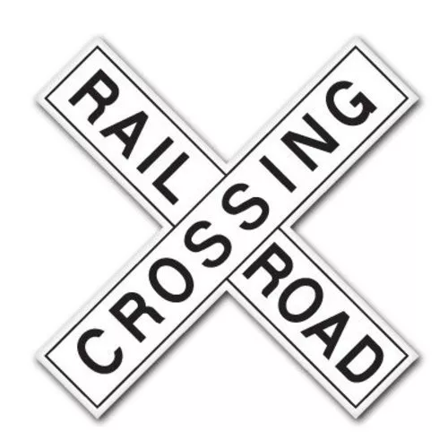 Railroad Crossing Car Sticker Phone Decal Water Bottle Stickers Car ...