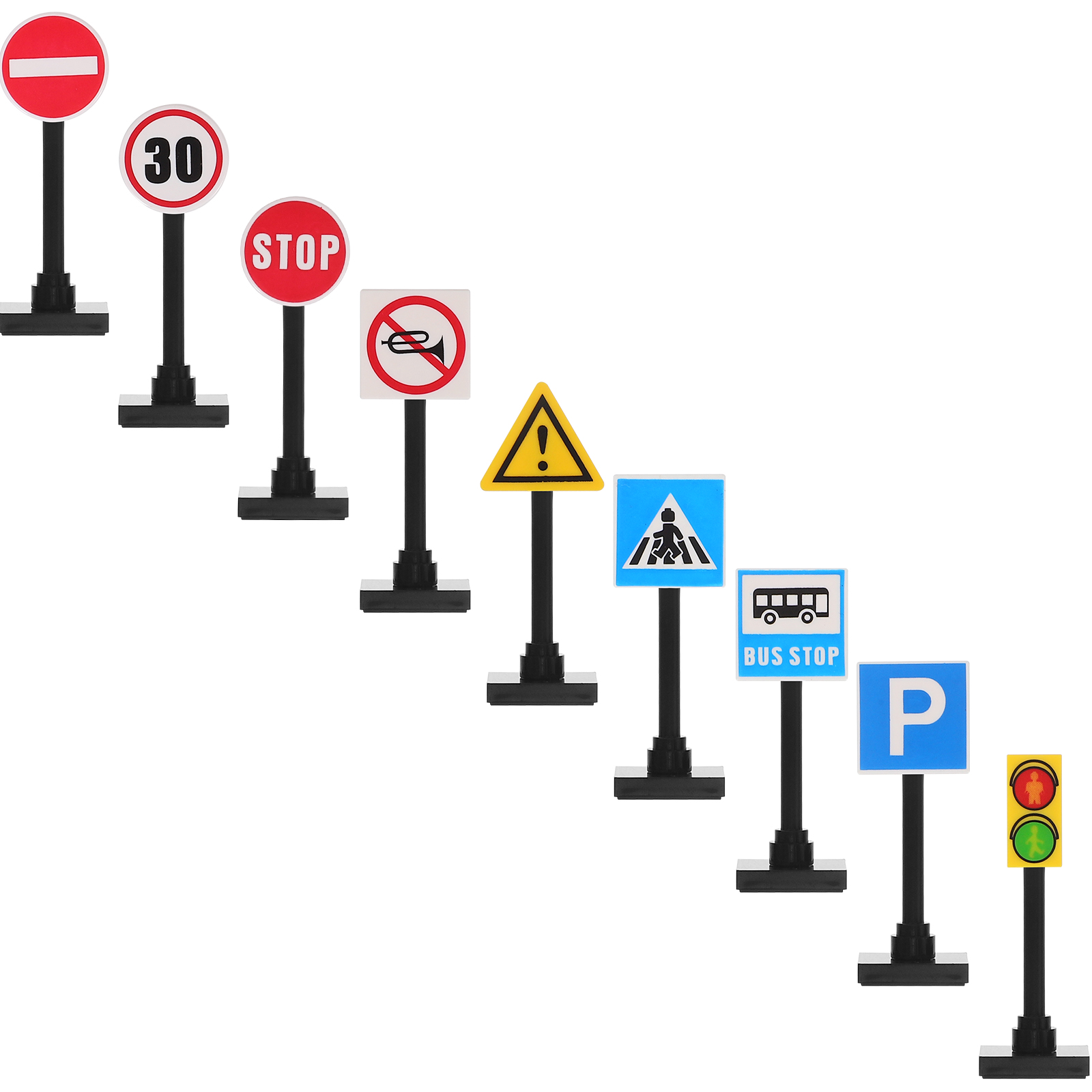 Railroad Crossing Sign Mini Traffic Signs Cars Basket Decor - Walmart.com