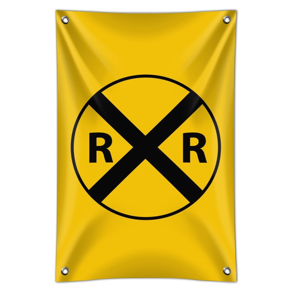 Railroad Crossing Traffic Sign Train Home Business Office Sign ...