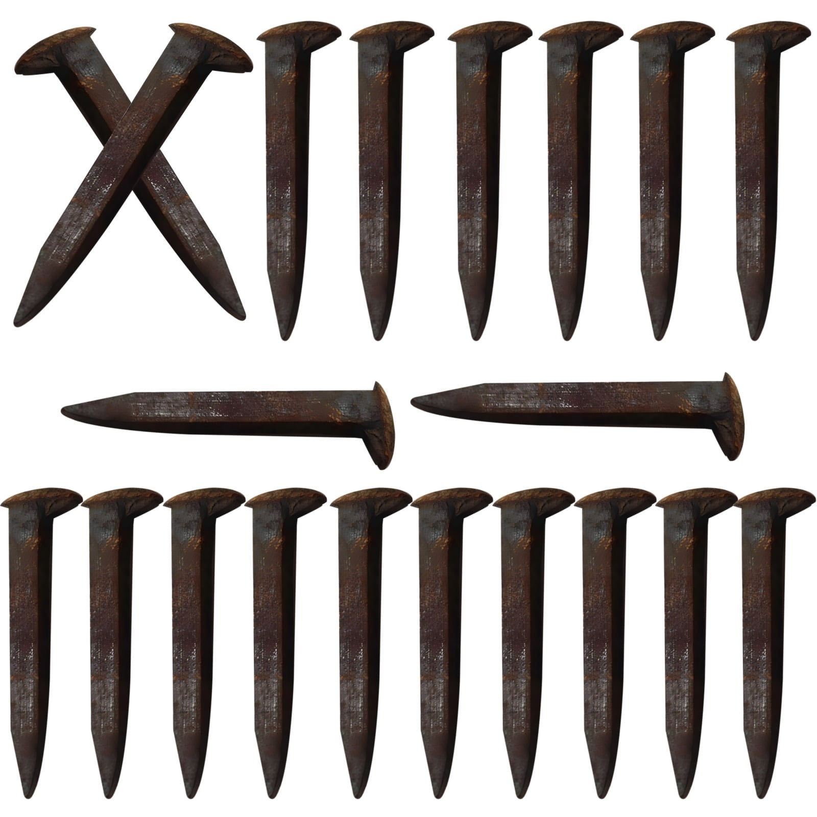 20 Pcs Railroad Spike,Rusty Hammerhead Design,Vintage Industrial Style ...