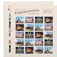 Railroad Stations USPS Forever Postage Stamp 2 Sheets of 20 US First ...