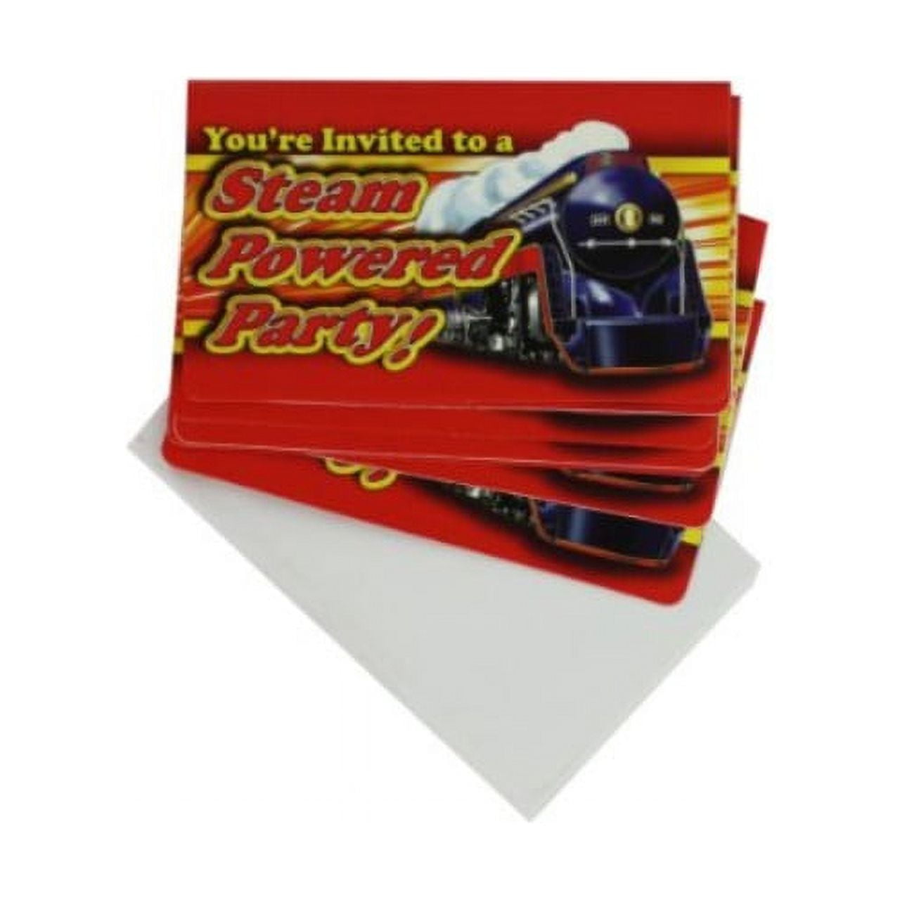 Railroad Theme Party Invitations (Available in a pack of 36) - Walmart.com