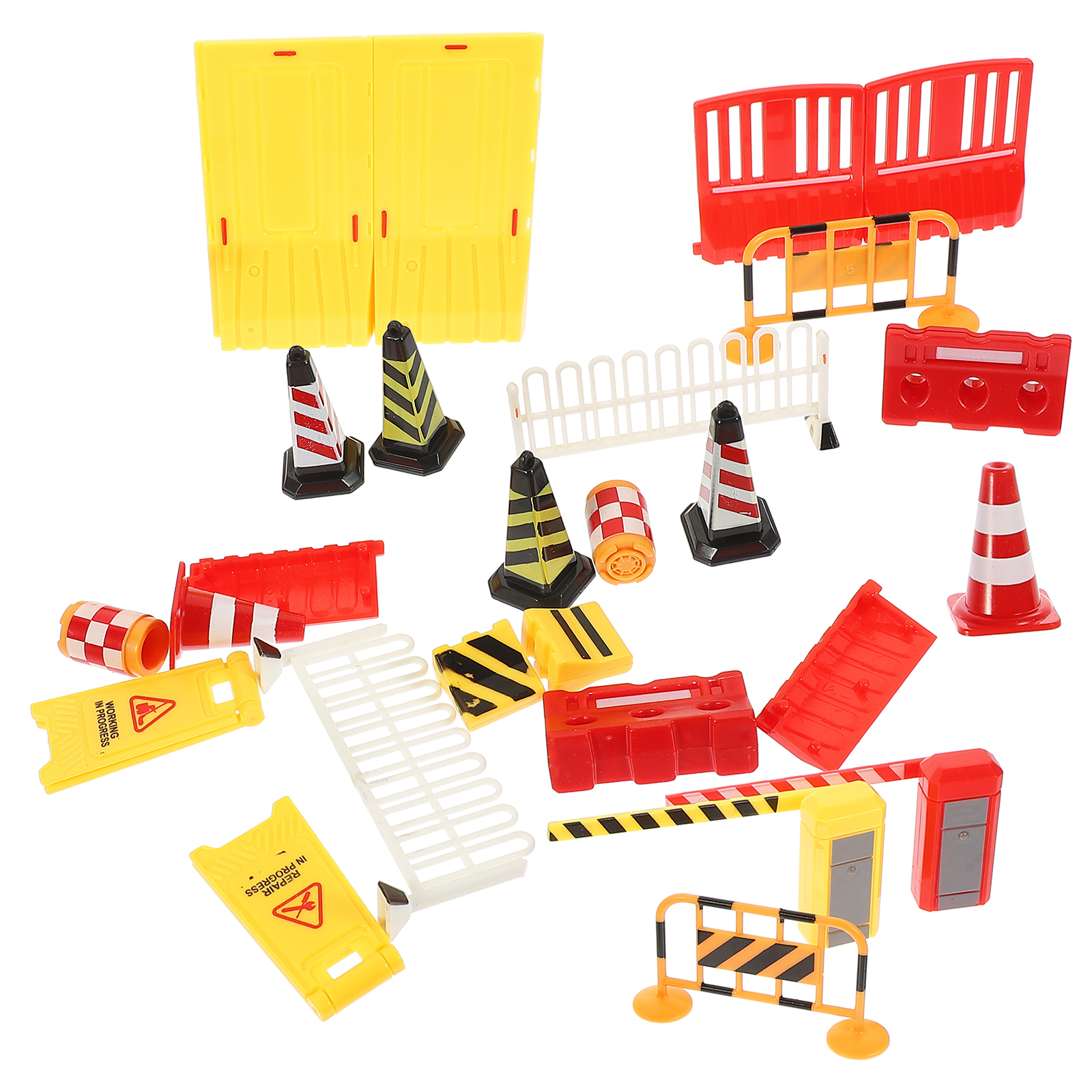 Mini Barricade Signs Traffic Toys for Kids in Assorted Colors Made of ...