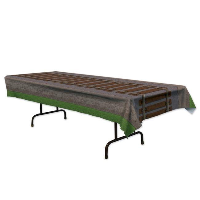 Railroad Track Plastic Tablecloth - Walmart.com