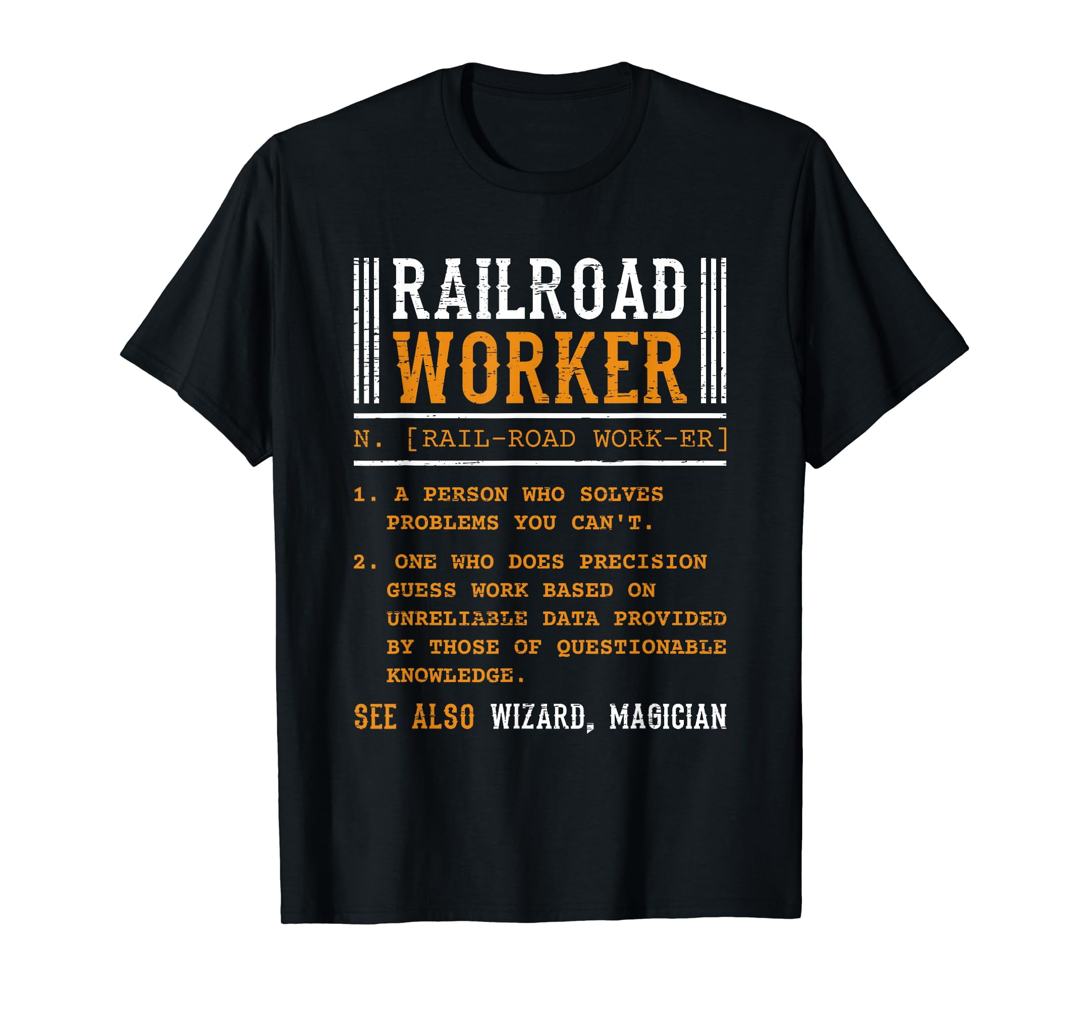 Railroad Worker for a Train and Railway Fan Railroad T-Shirt Vintage ...