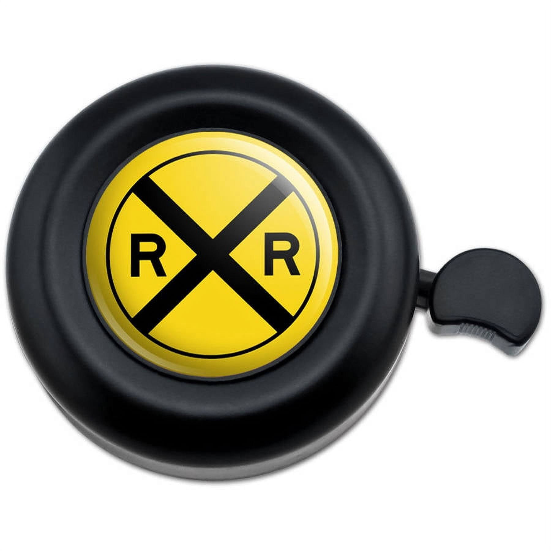 Railroad crossing Traffic Sign Train Bicycle Handlebar Bike Bell ...