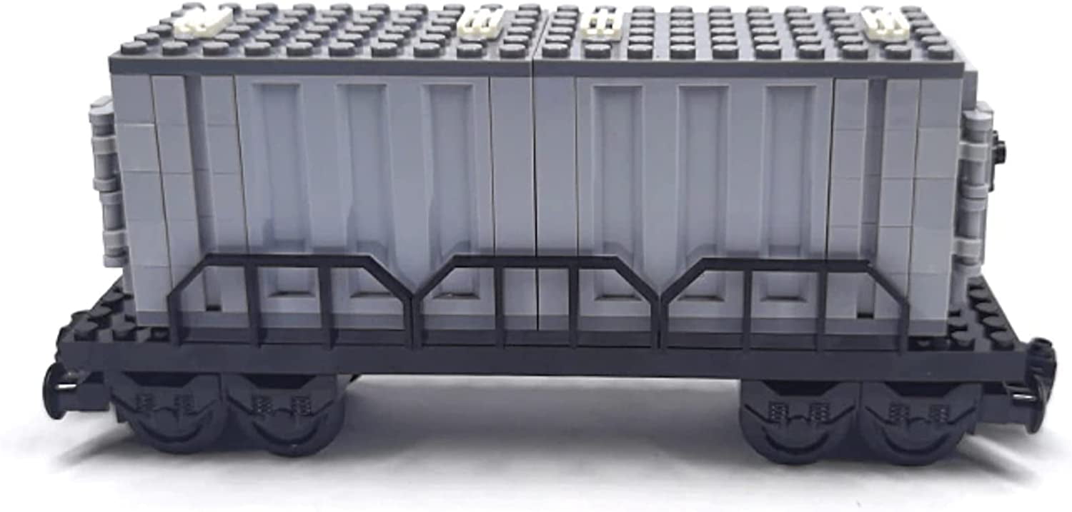 Railway Flatbed Freight Car with Removeable Freight Container Building ...