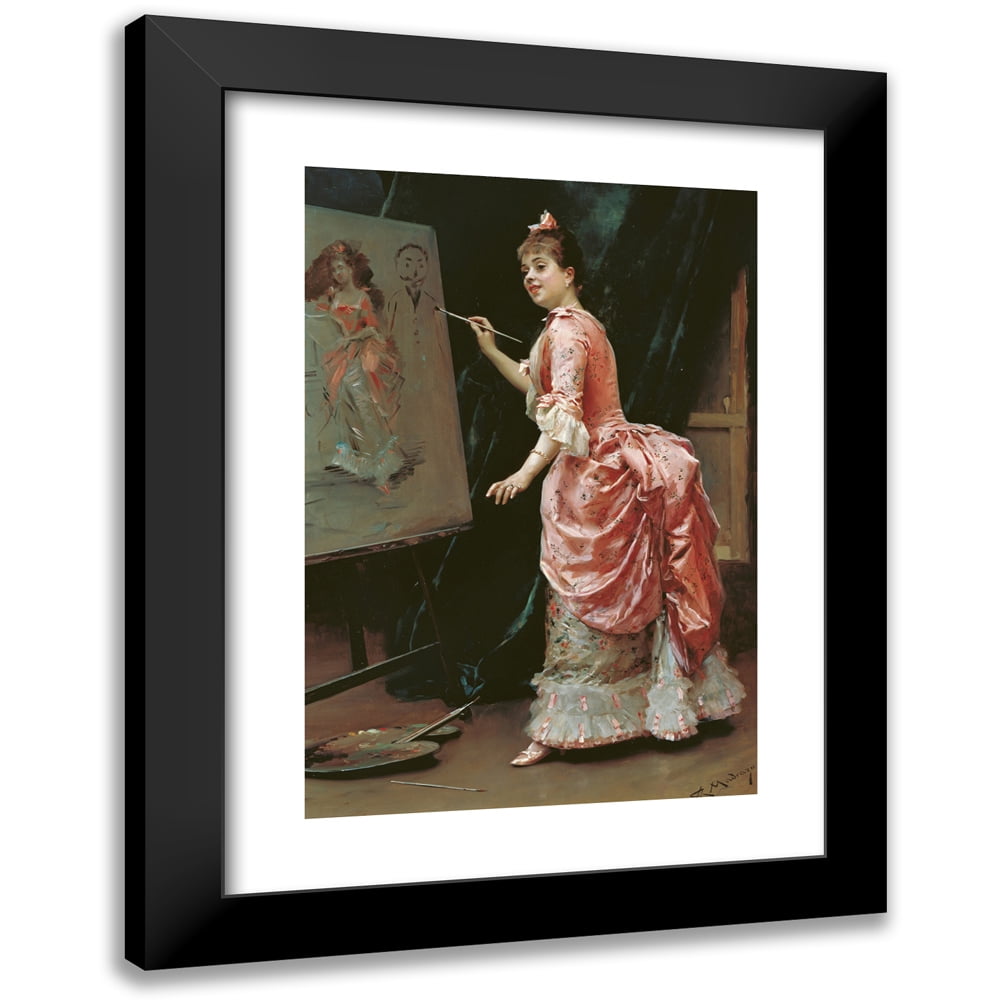 Raimundo de Madrazo y Garreta 11x14 Black Modern Framed Museum Art ...