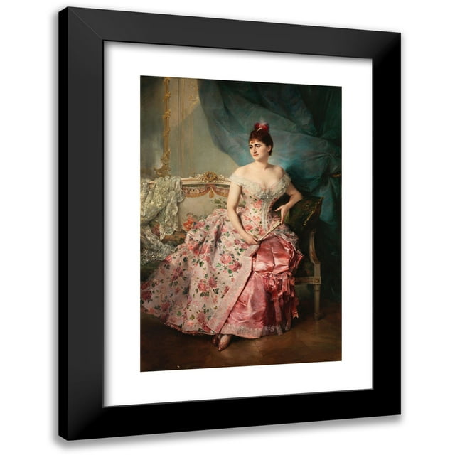 Raimundo de Madrazo y Garreta 11x14 Black Modern Framed Museum Art Print Titled - Portrait of a ...