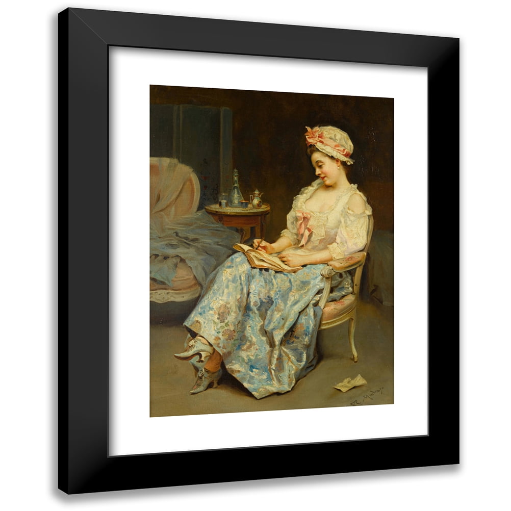 Raimundo de Madrazo y Garreta 14x18 Black Modern Framed Museum Art ...