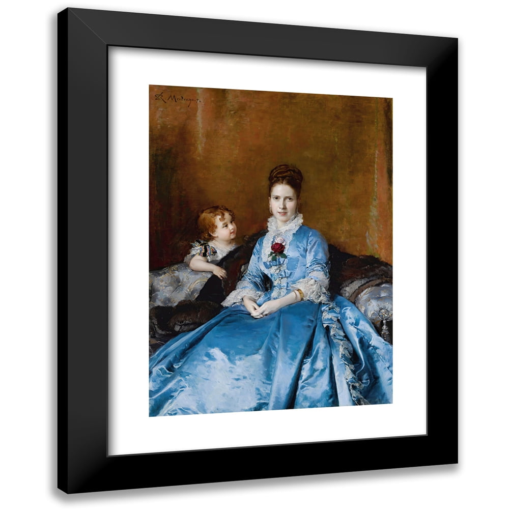 Raimundo de Madrazo y Garreta 14x18 Black Modern Framed Museum Art ...