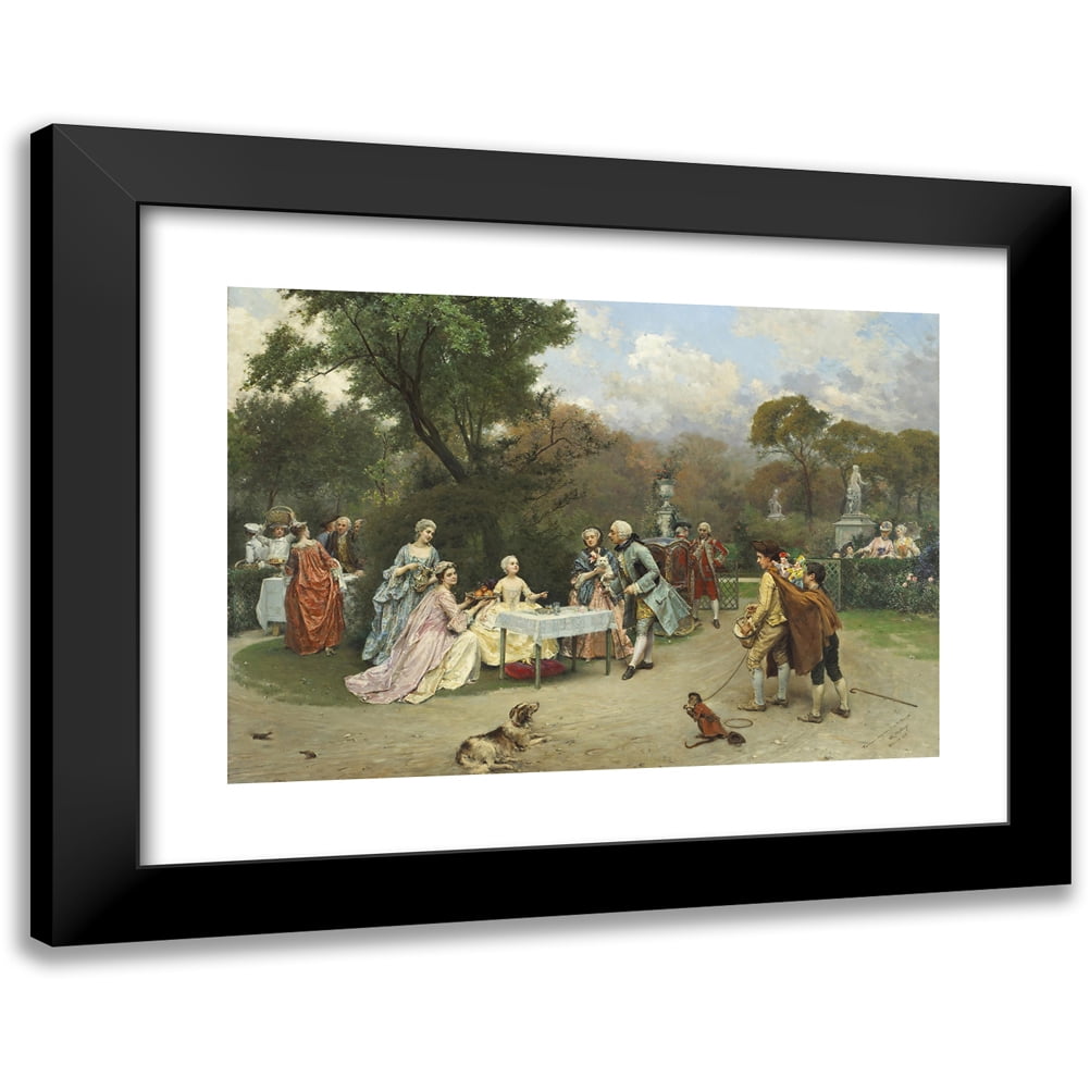 Raimundo de Madrazo y Garreta 18x14 Black Modern Framed Museum Art ...