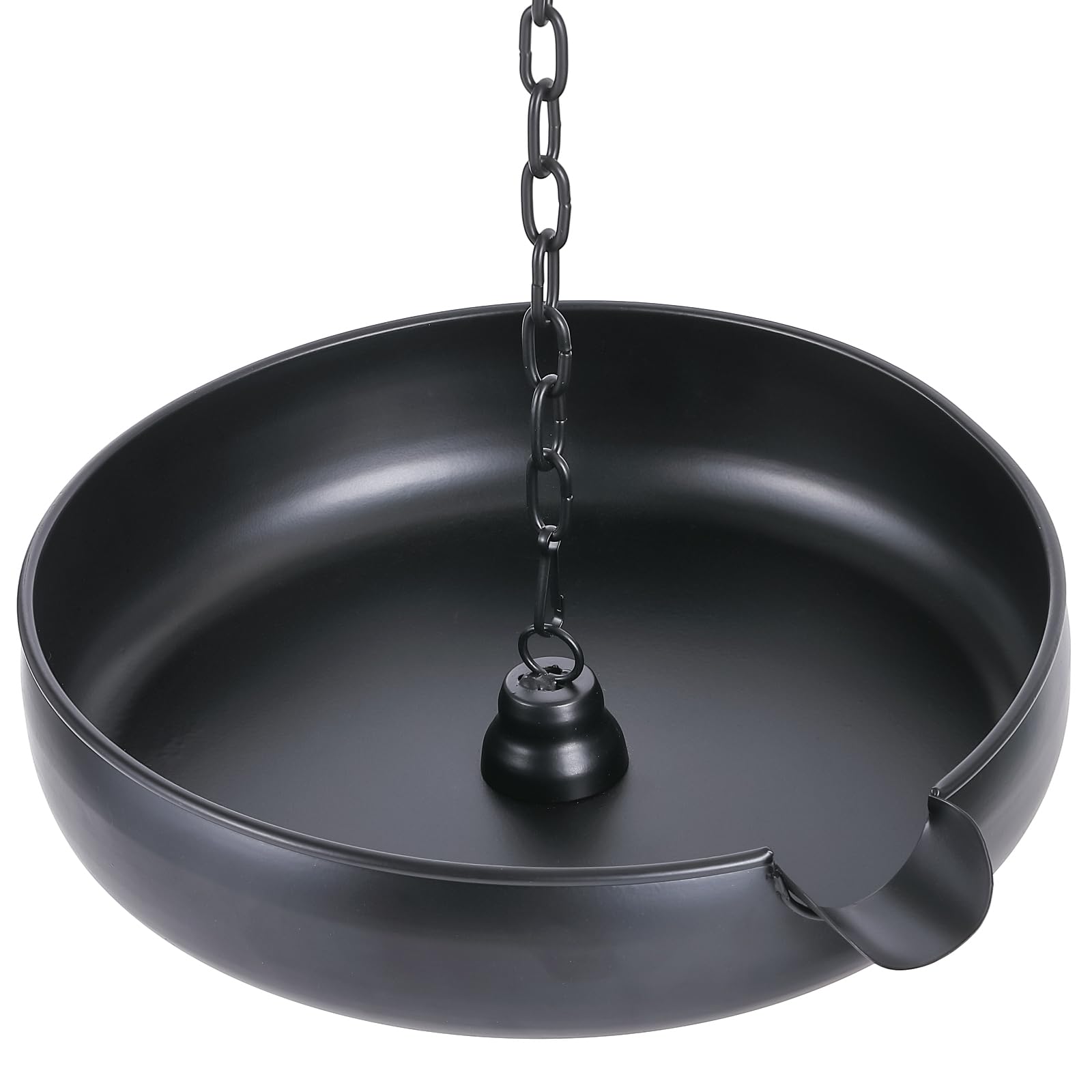 Rain Anchoring Basin, YPF5 Metal Bowl for Rain Downspout Gutters, Black ...