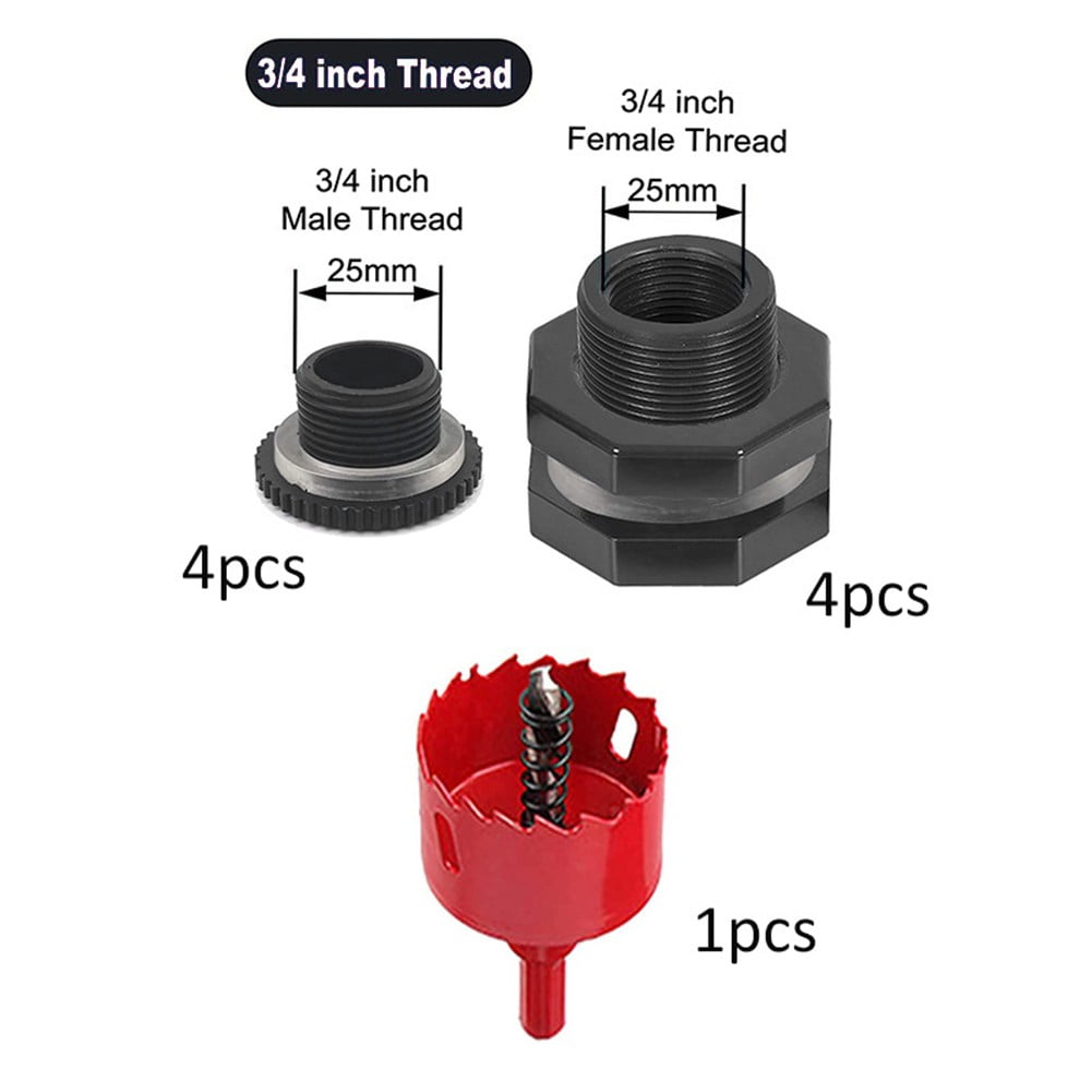 Rain Barrel Bulkhead Fitting Kit for Rain Barrel Tank Tank Tank ...