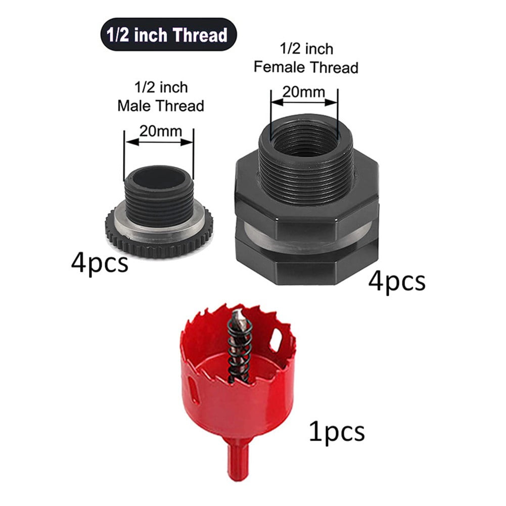 Rain Barrel Bulkhead Fitting Kit for Rain Barrel Tank Tank Tank ...