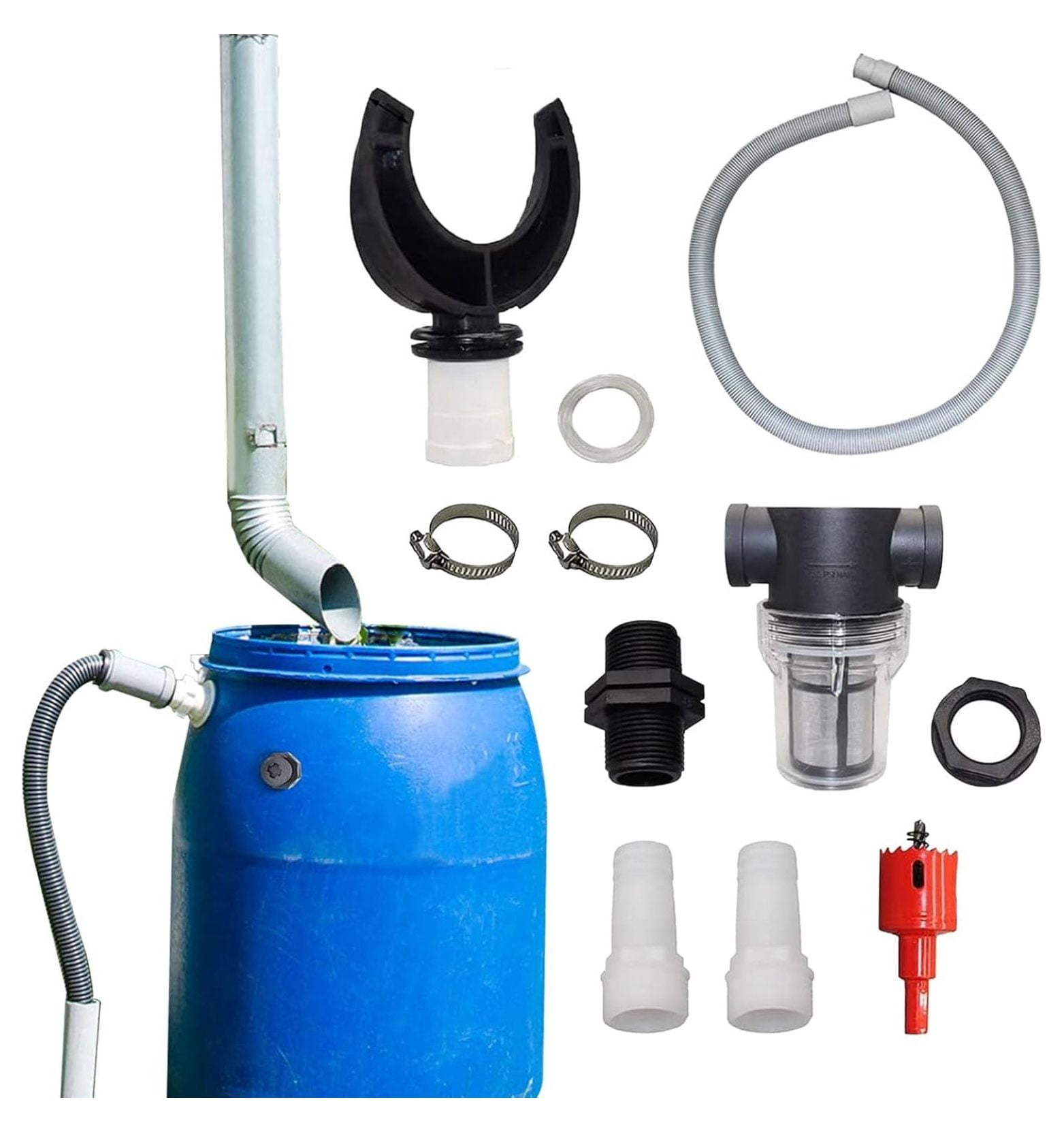 Rain Barrel Connection Kit, Rainwater Diverter Kit, Rainwater Collector ...