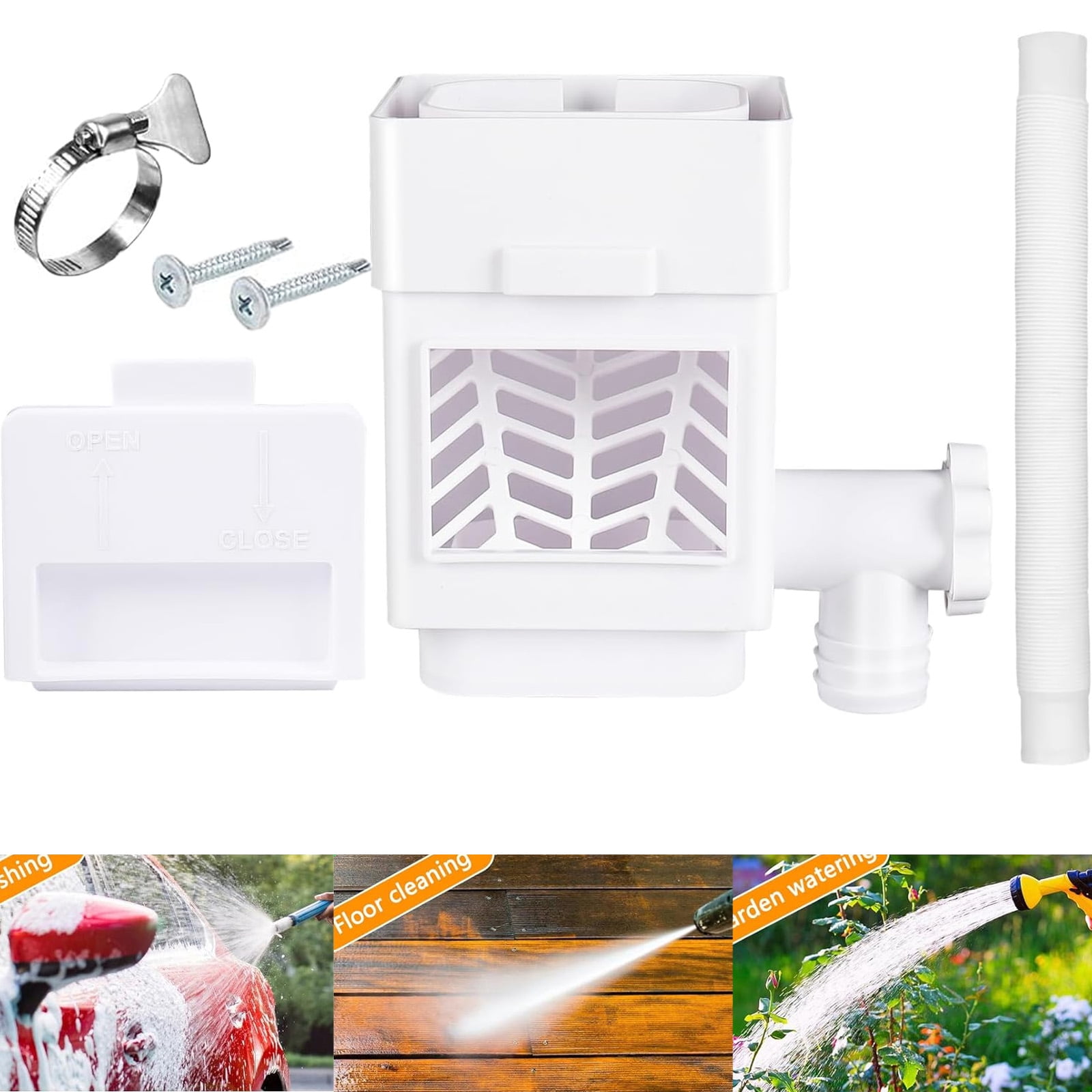 Rain Barrel Diverter Kit Downspout Diverter Fits for Standard Downspout ...