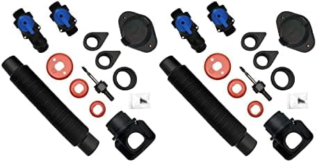 Rain Barrel Diverter and Parts Kit, 2 Pack - for 2 x 3 and 3 x 4 Inch ...