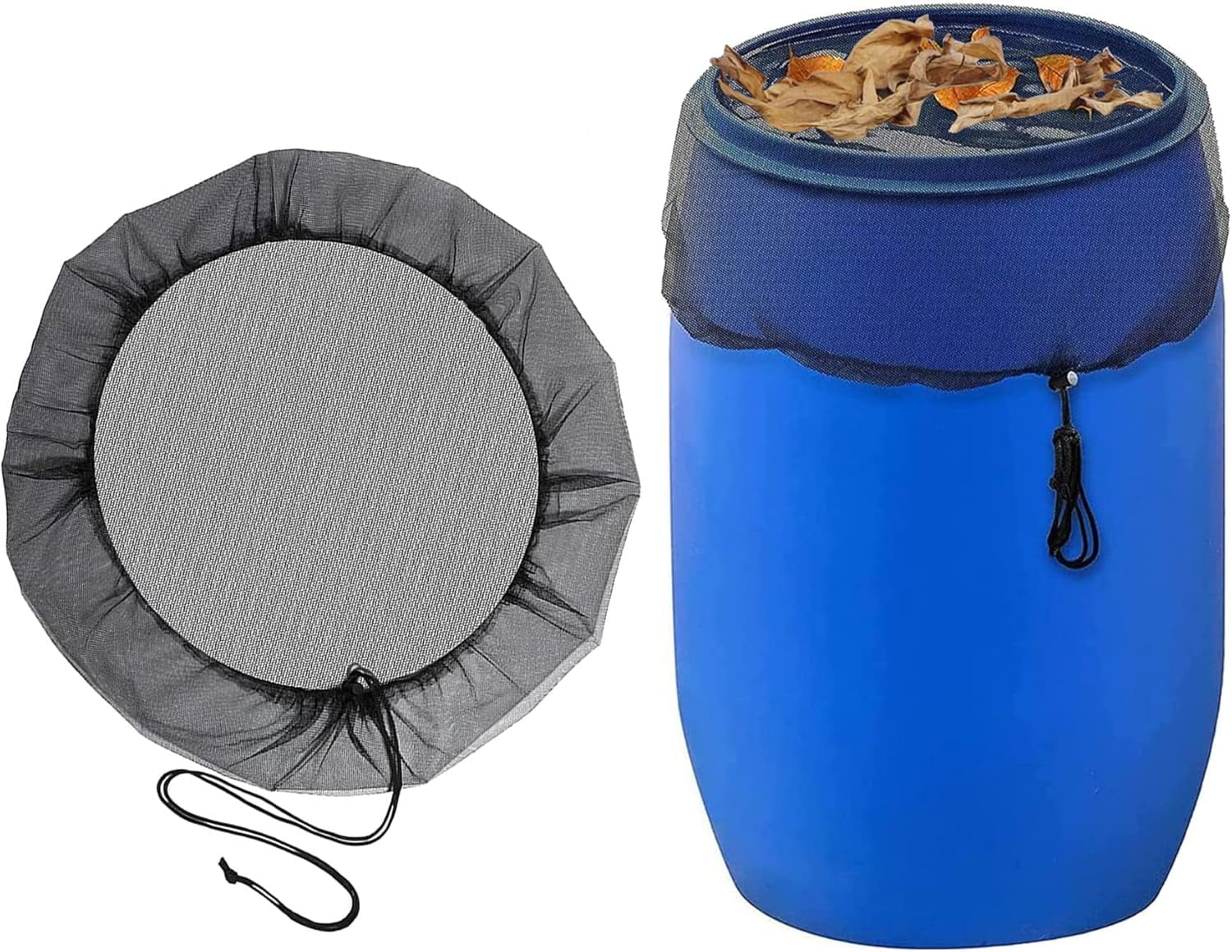 Rain Barrel Mesh Cover, Outdoor Garden Use with Durable and Tear ...